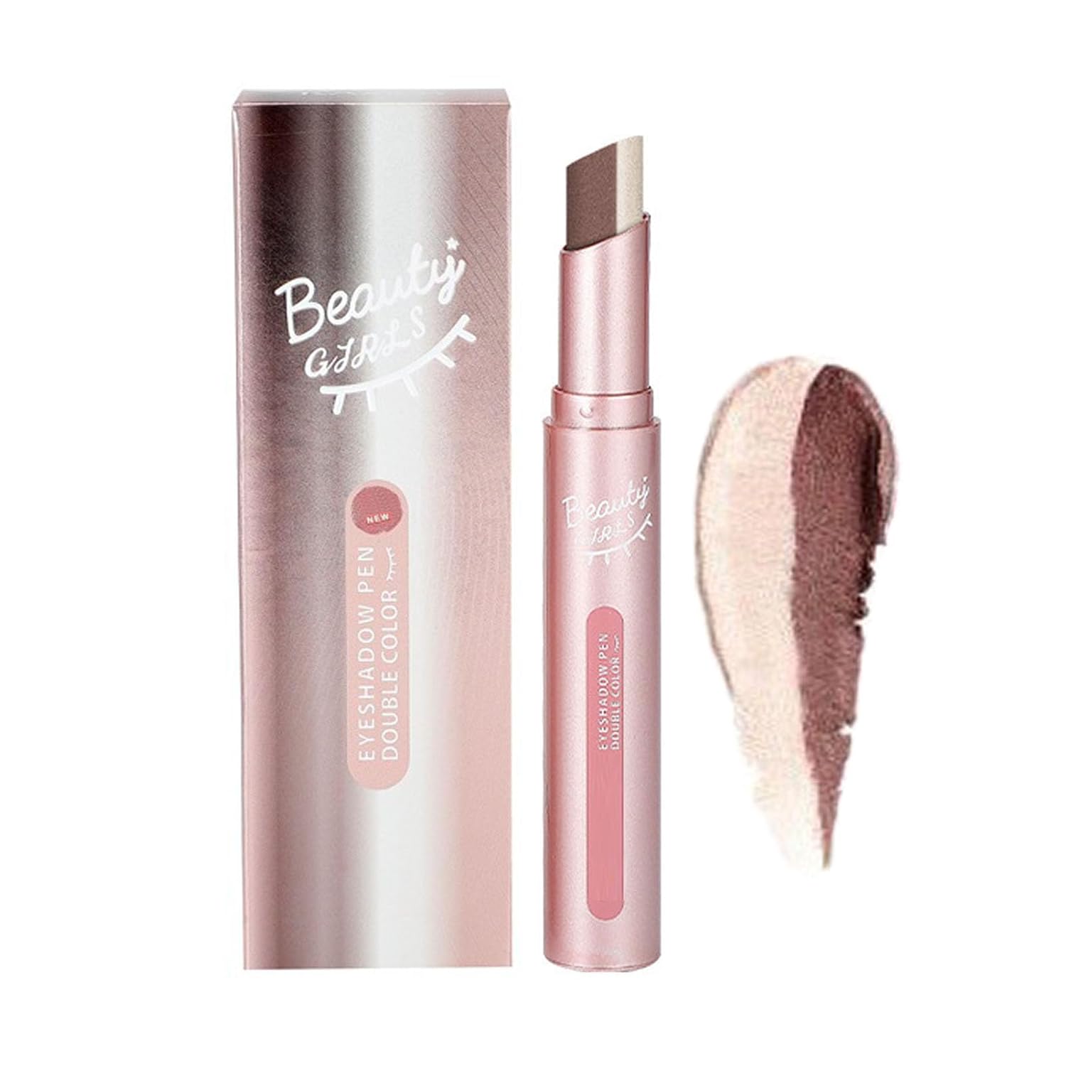 Amazon.com : Two Tone Cream Eyeshadow Stick 2-in-1 Waterproof Long ...