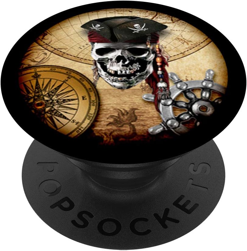 Amazon.com: Pirate Pop Socket - Pirate Gifts - Skull 2 PopSockets ...