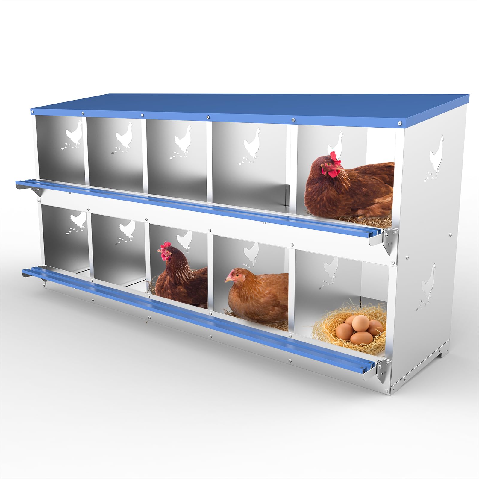 Snapklik.com : 10 Compartments Chicken Nesting Box Laying Boxes For ...