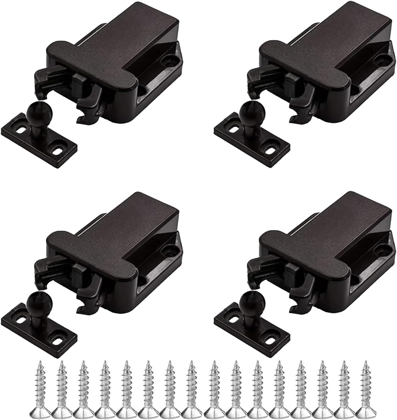 DZS ELEC 4PCS Push Type Switch Rebound Self Locking Device 53.4x42.8mm ...