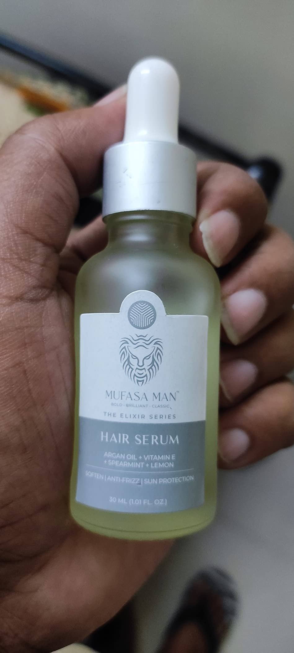 Buy Mufasa Man Hair Serum with Natural Cold-pressed Essential Oils ...