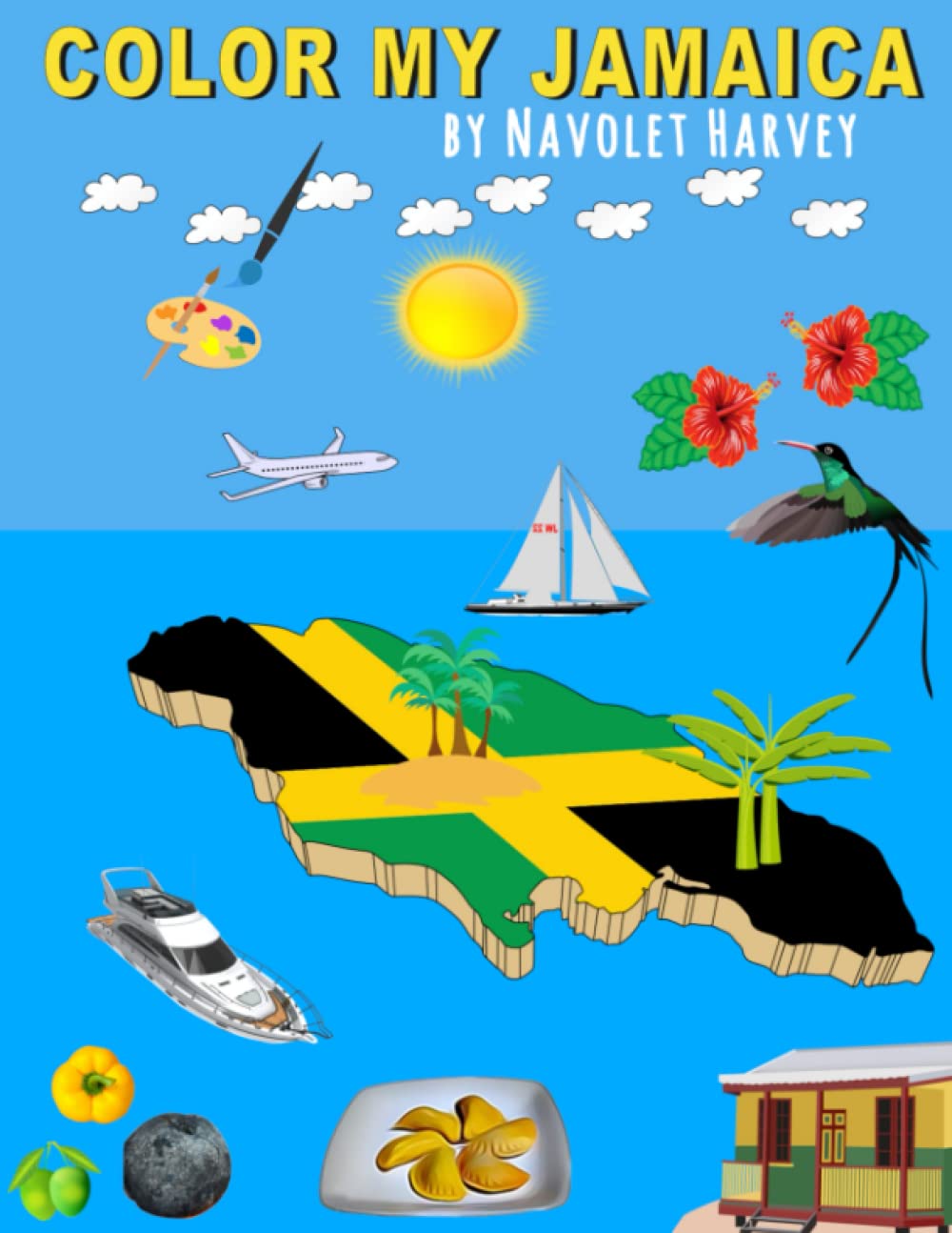 Buy Color My Jamaica: Facts About Jamaican Culture | Coloring Pages for ...