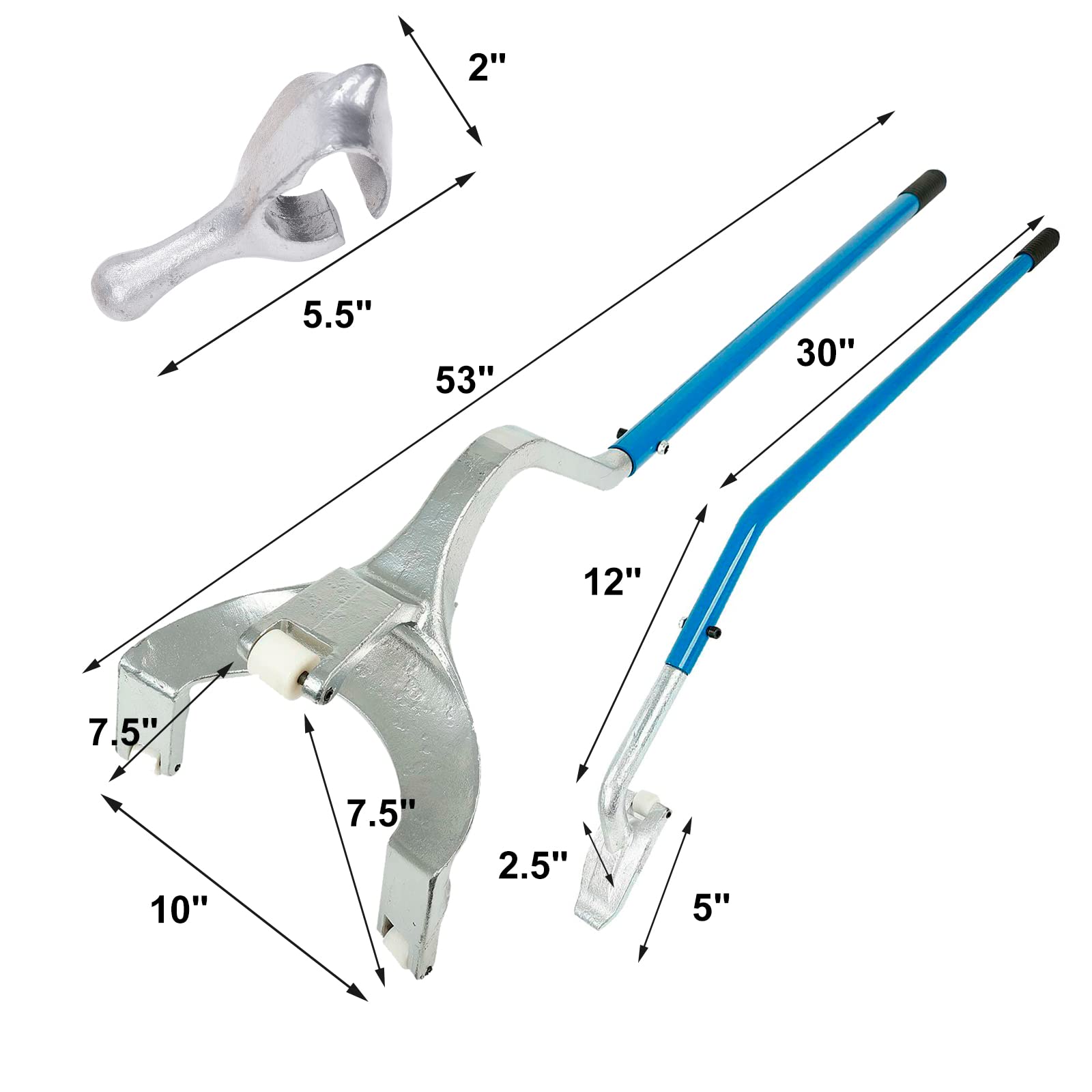 Snapklik.com : 22.5" To 24.5" Tire Changer Mount Demount Removal Tool ...