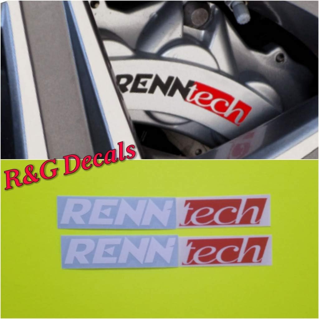 Amazon.com: R&G RENNTECH High Temp Brake Caliper Decal Sticker Set of 2 ...