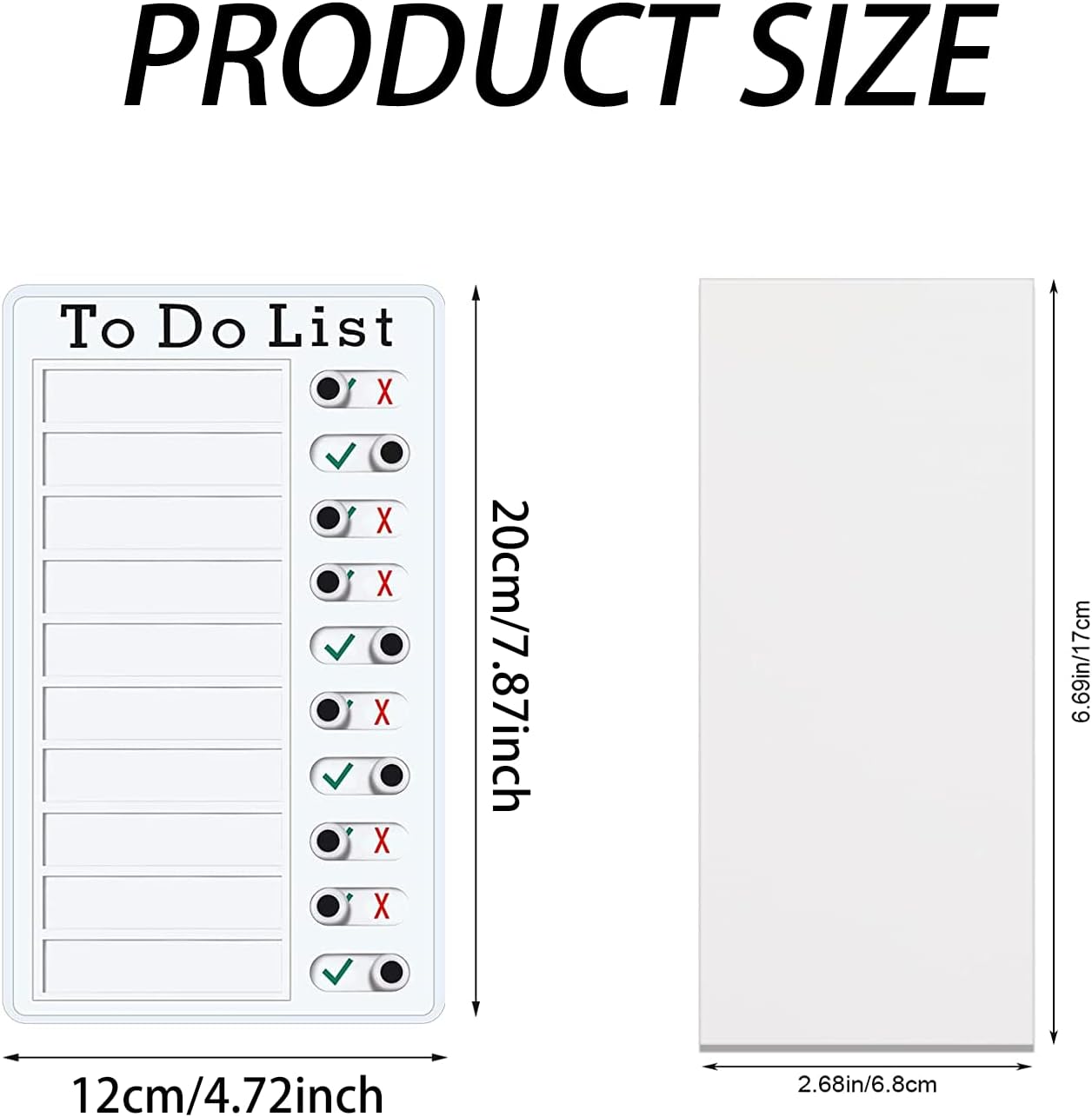 Checklist Board, 2Pcs Detachable Reusable Daily Schedule to Do List ...