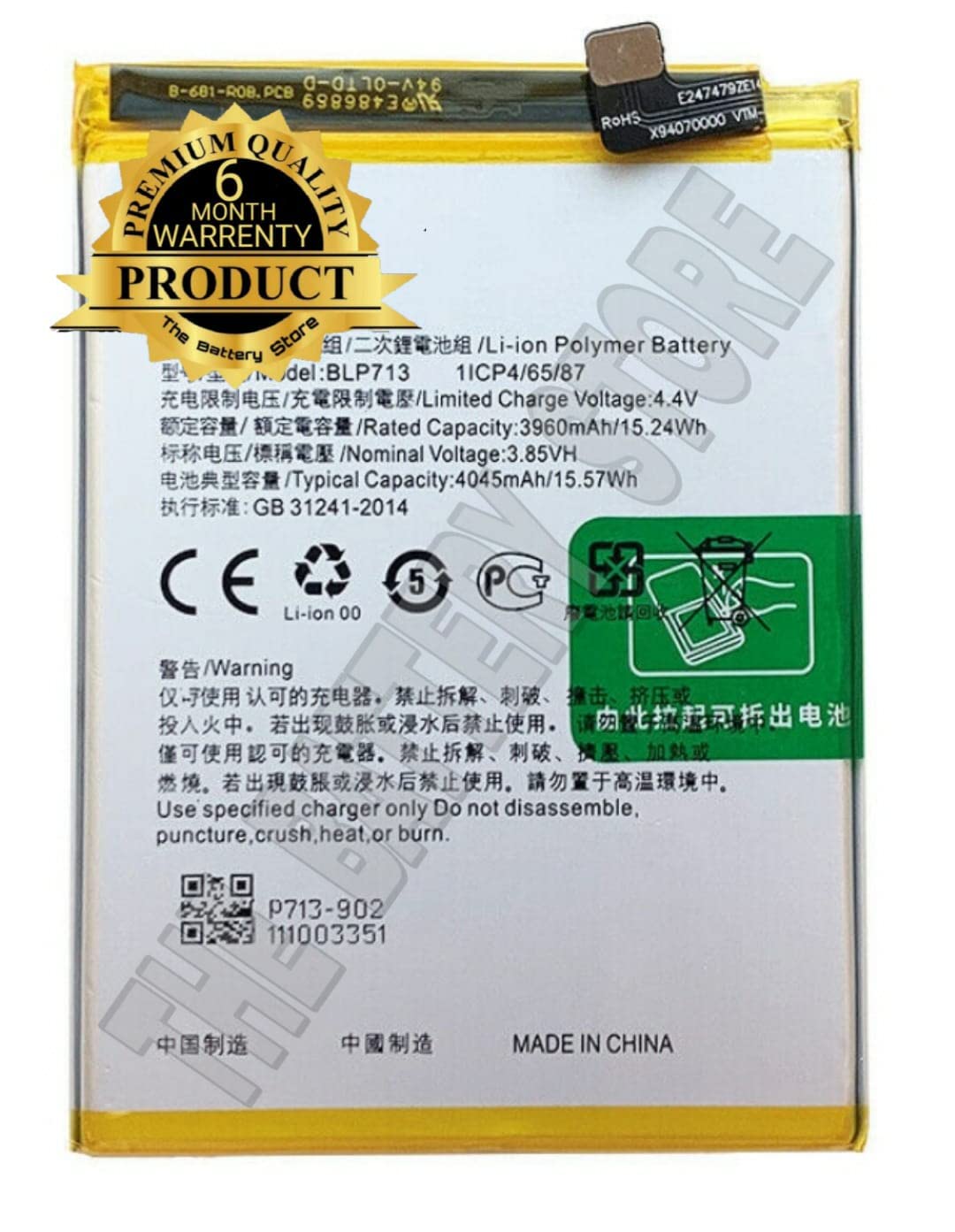 Original BLP713 Battery for Realme 3 Pro RMX1851 Battery with 6 Month ...