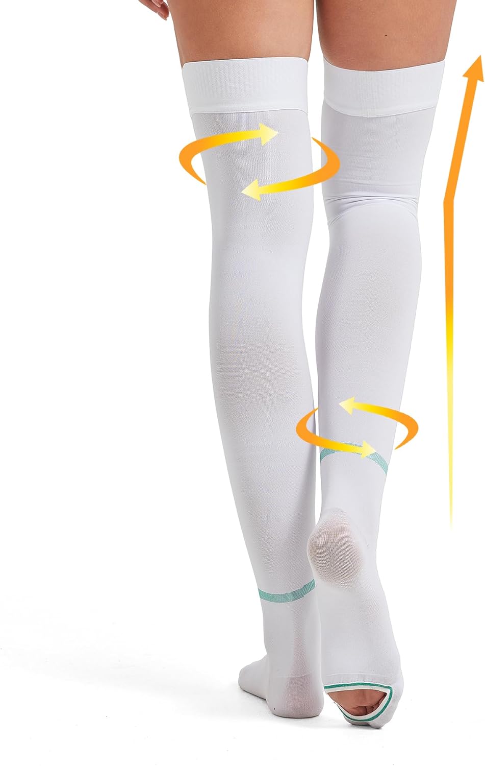 Amazon.com: MGANG Ted Hose Thigh High Anti Embolism Compression ...