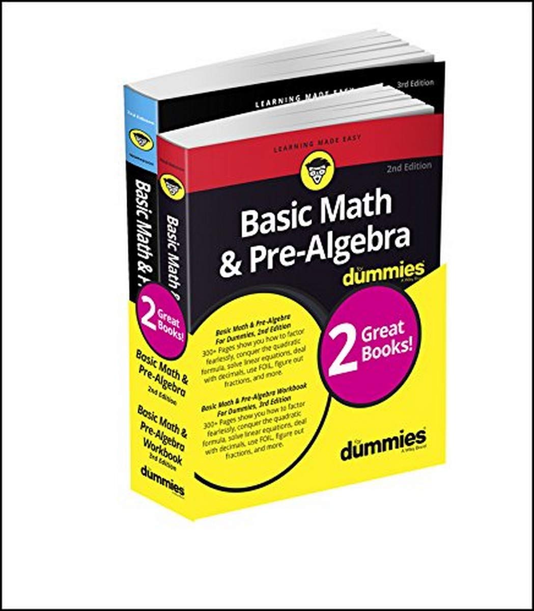 Basic Math Pre Algebra For Dummies Book Workbook Bundle Zegarelli basic-math-pre-algebra-for-dummies-book-workbook-bundle-zegarelli