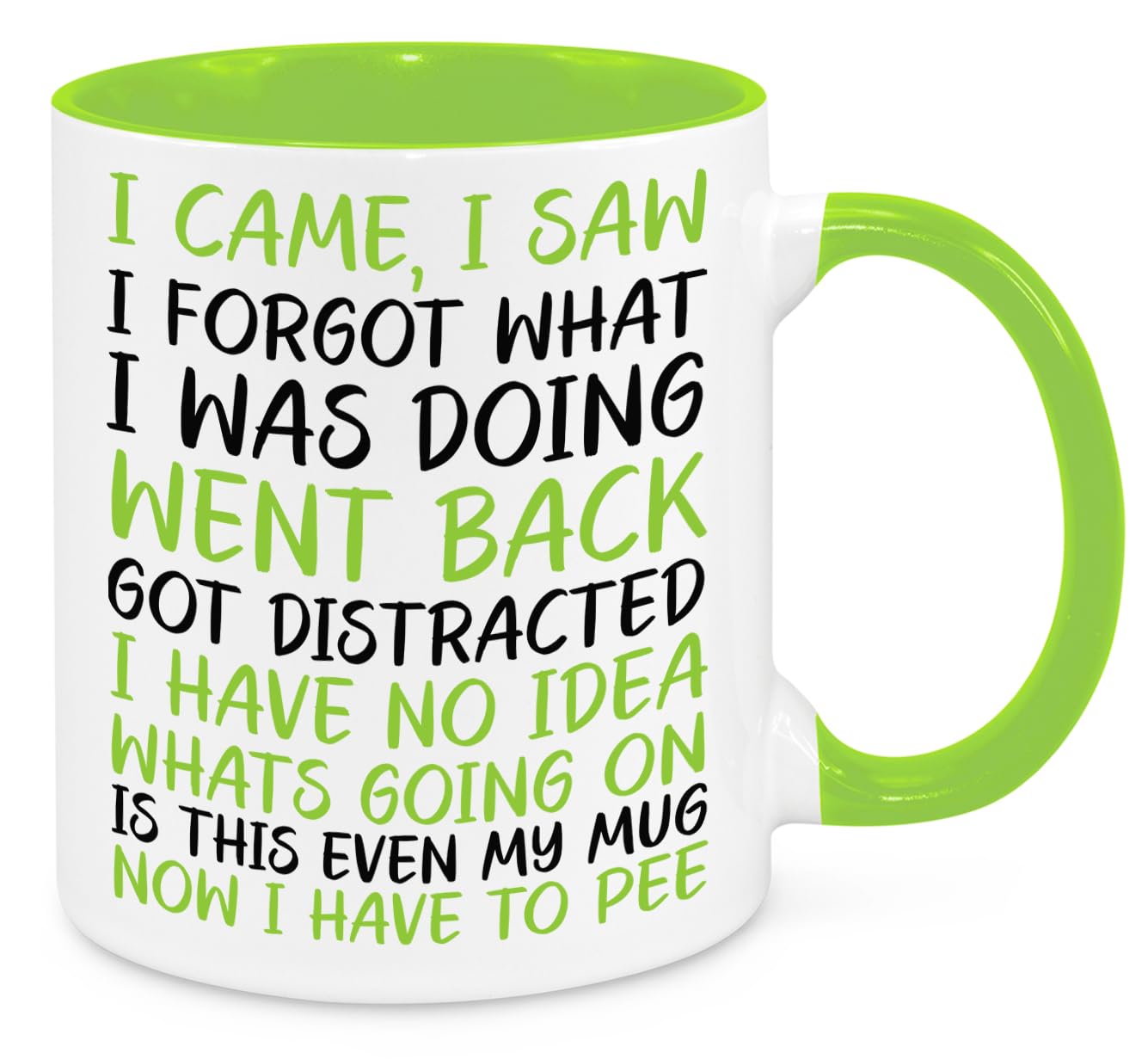 I Came I Saw I Forgot Mug - Birthday Christmas Funny Gift Present ...