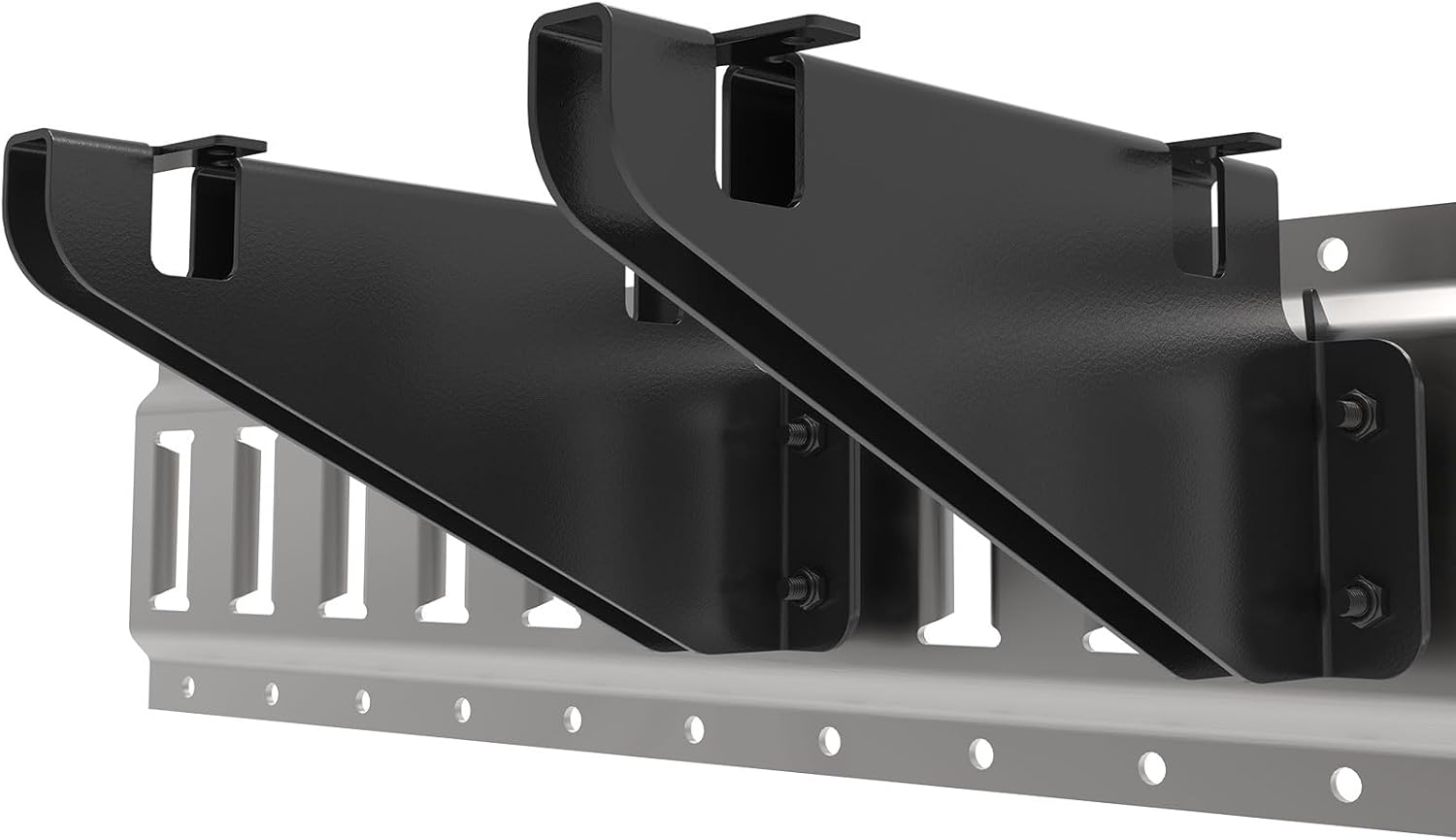 Amazon.com: Famiron 2 Pack E-Track Fixed Shelf Brackets, Black Steel, E ...