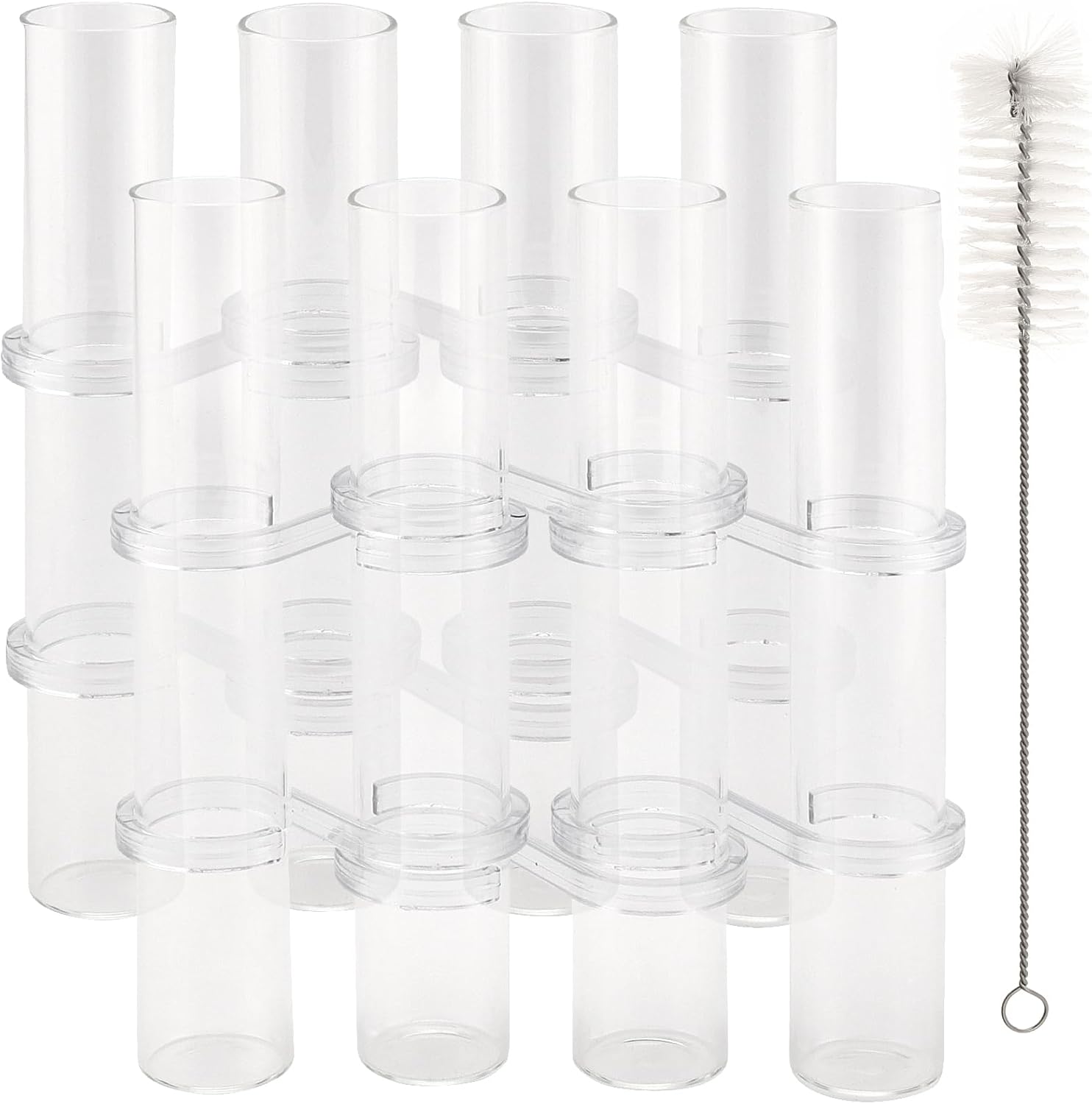 Amazon.com: MOUYAT 8 PCS Glass Test Tube Flower Vase, Clear Hinged ...