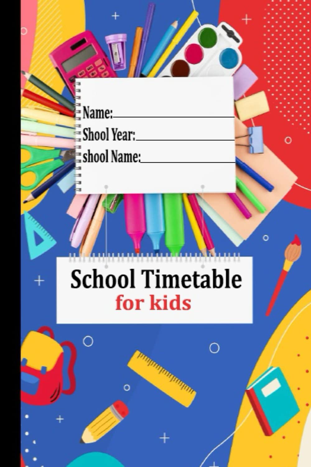 Buy School Timetable for kids [Daily School Timetable Book/ Homework ...