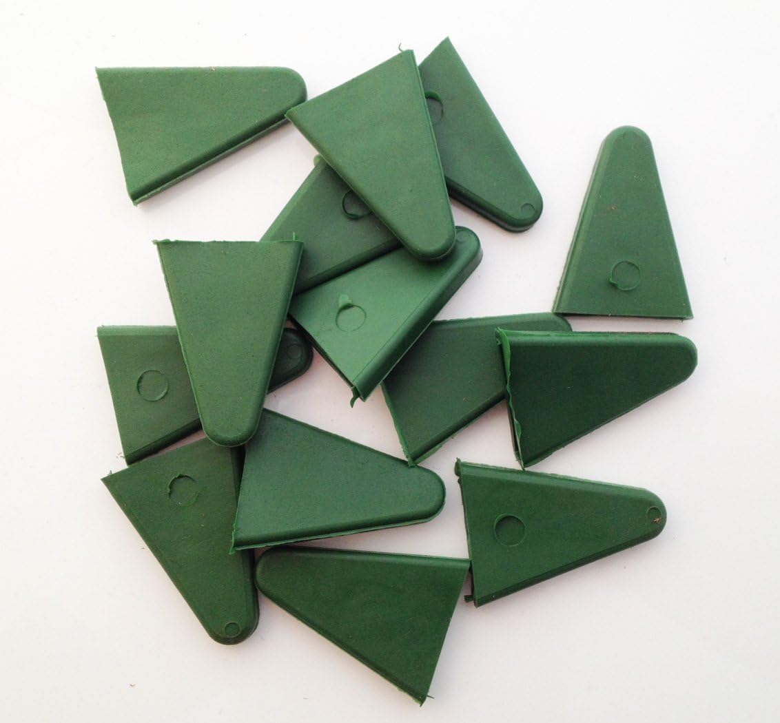 Nutley's 20 Rubber Triangle Pointed Cane Caps, Green, One Size ...