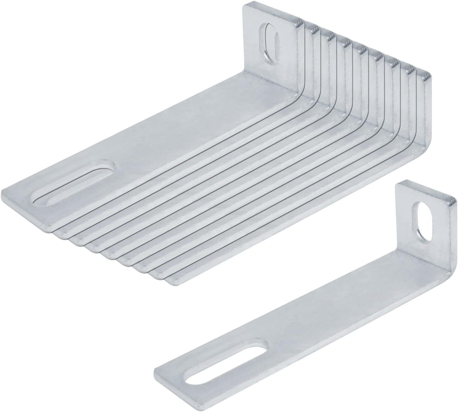 Amazon.com: 10 Pack 4 Hole Carbon Steel Inside Corner Braces, 3½" Right ...