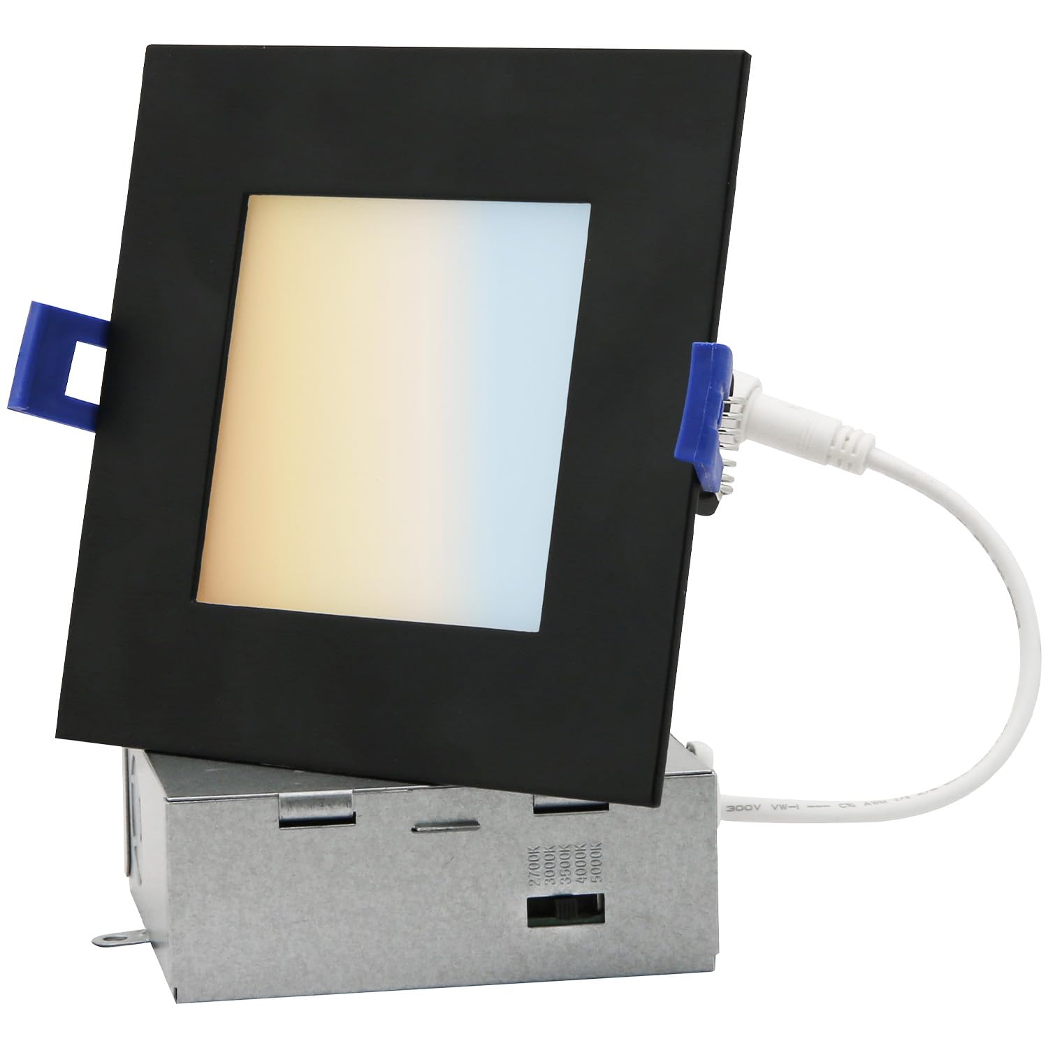 Sunlite 87805 LED 4-Inch Recessed Slim Downlight Fixture, 12 Watts (65W ...