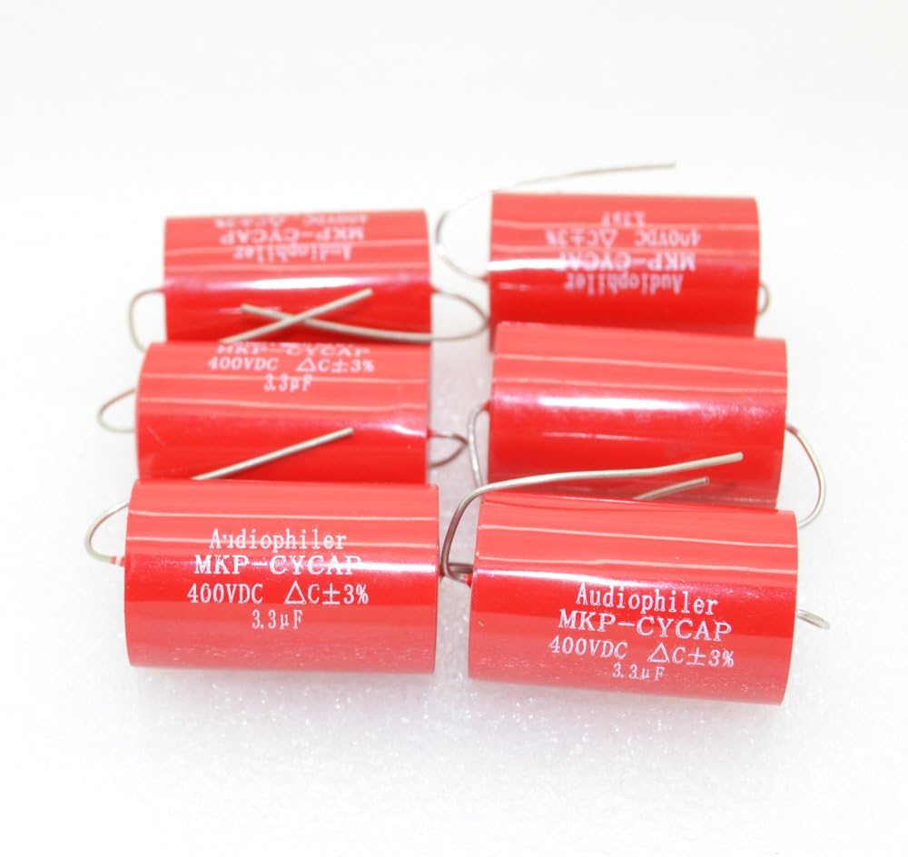 Amazon.com: 6pcs MKP CYCAP 3.3uF 400V Tubular Capacitor MKP-kondensotor ...