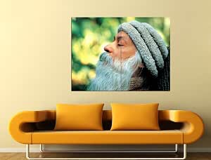 Amazon.com: PhotoSight Osho Acharya Rajneesh Indian Guru Portrait 47x35 ...
