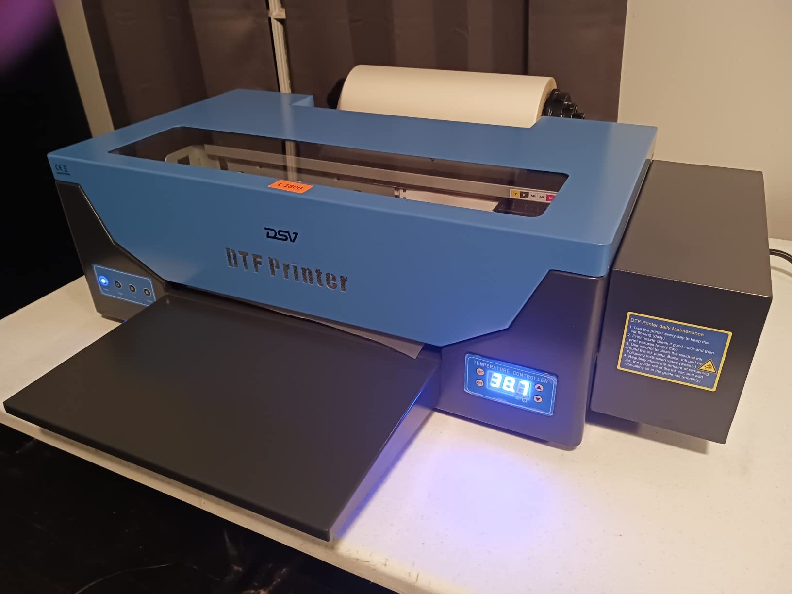 $89/mo - Finance DSV L1800 DTF Transfer Printer with Roll Feeder Built ...