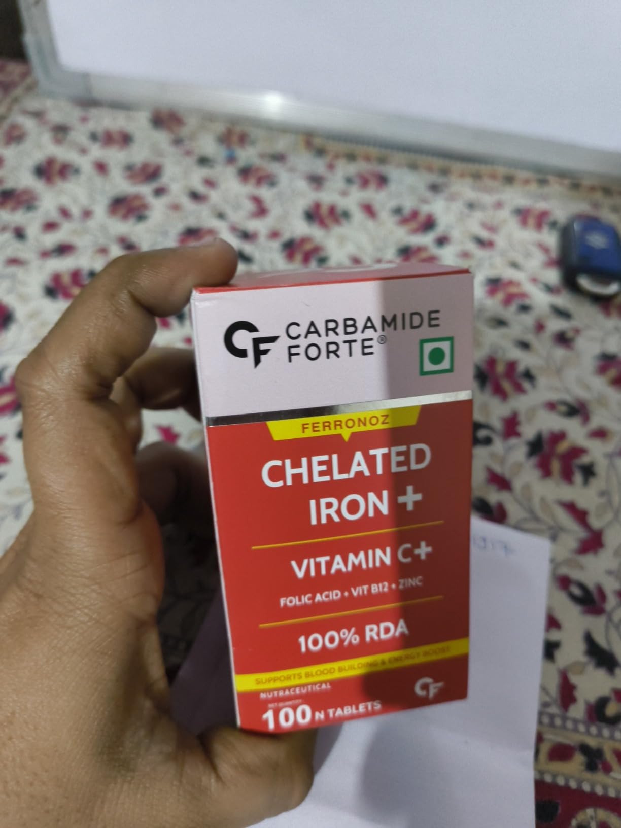 Carbamide Forte Chelated Iron Supplement for Women and Men with Vitami