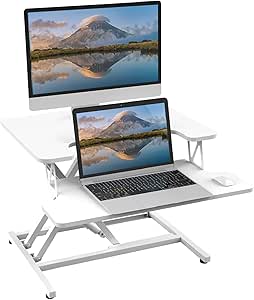 ERGOMAKER Standing Desk, 22"/56cm Wide Height Adjustable Quick Sit ...