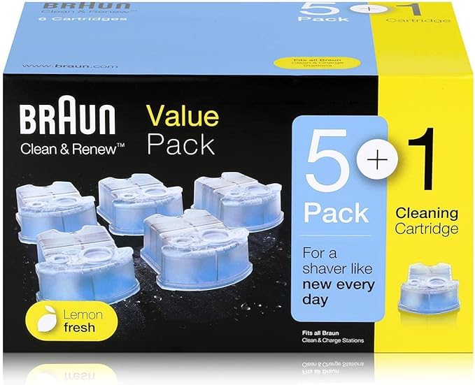 Braun Clean and Renew Refill Cartridges, Pack of 6 : Amazon.co.uk ...