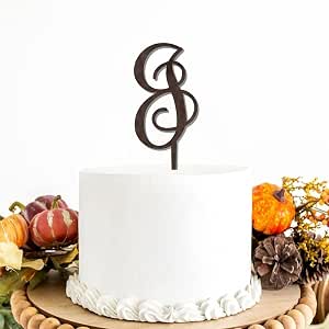 Amazon.com: Wedding Monogram J Cake Topper - Letter J - Initial J ...