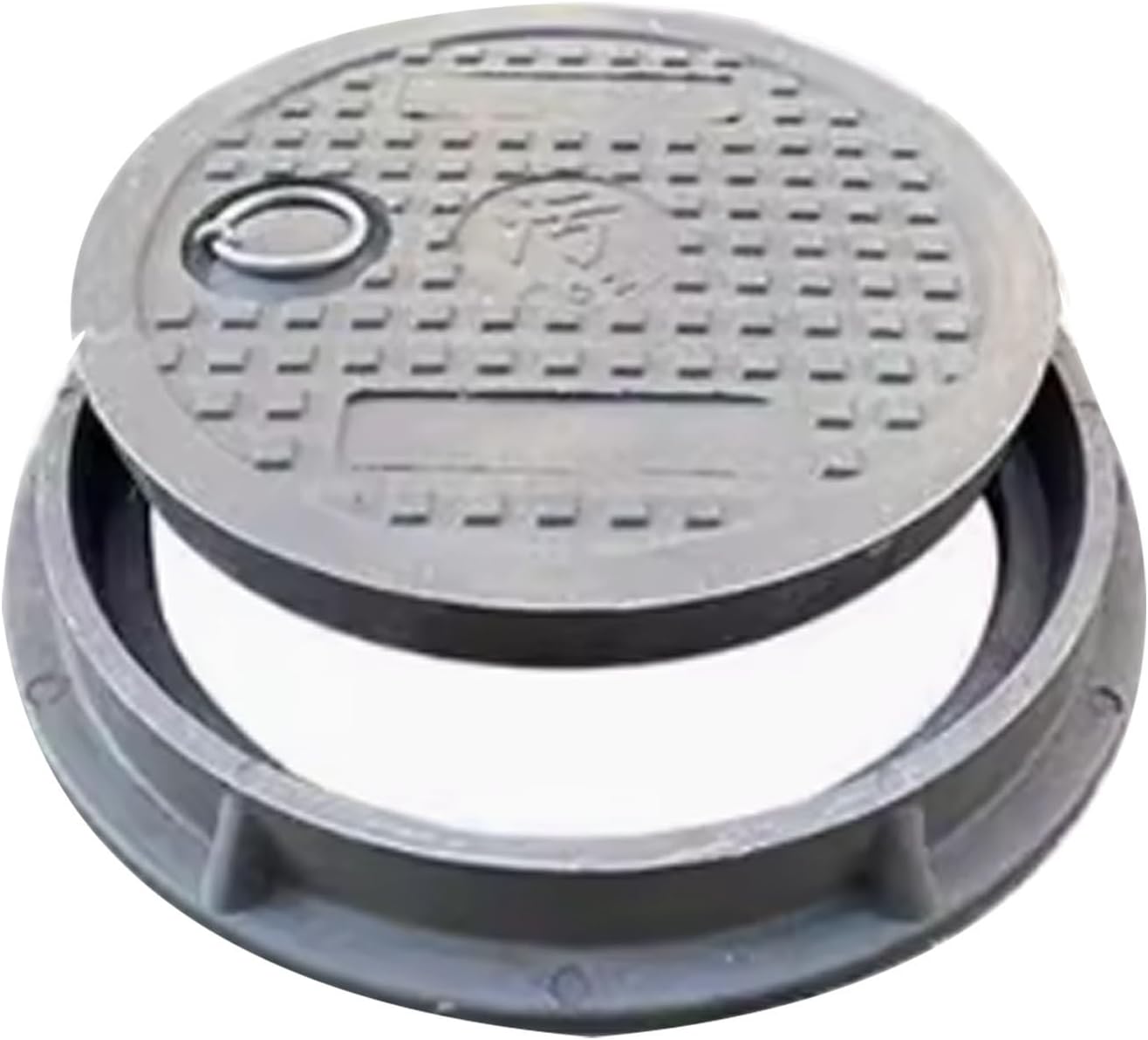 Amazon.com: Recessed Resin Manhole Cover with Frame and Handles, Non ...