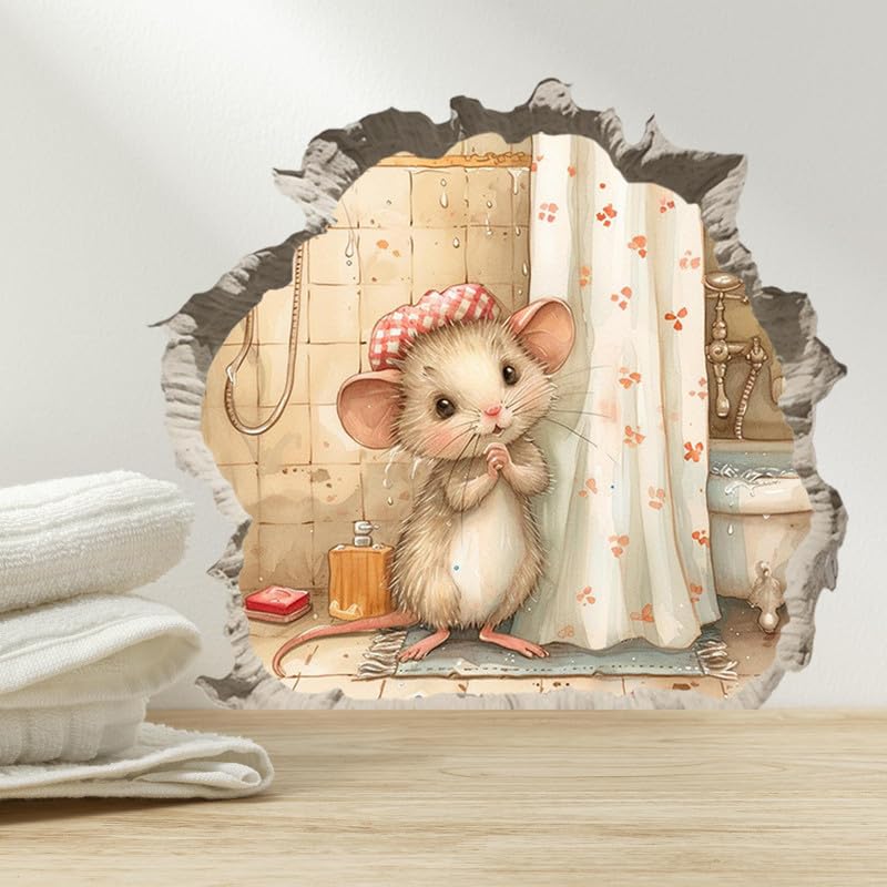 Amazon.com: Mouse Hole Sticker - Mouse Hole Wall Sticker - Mouse in The ...