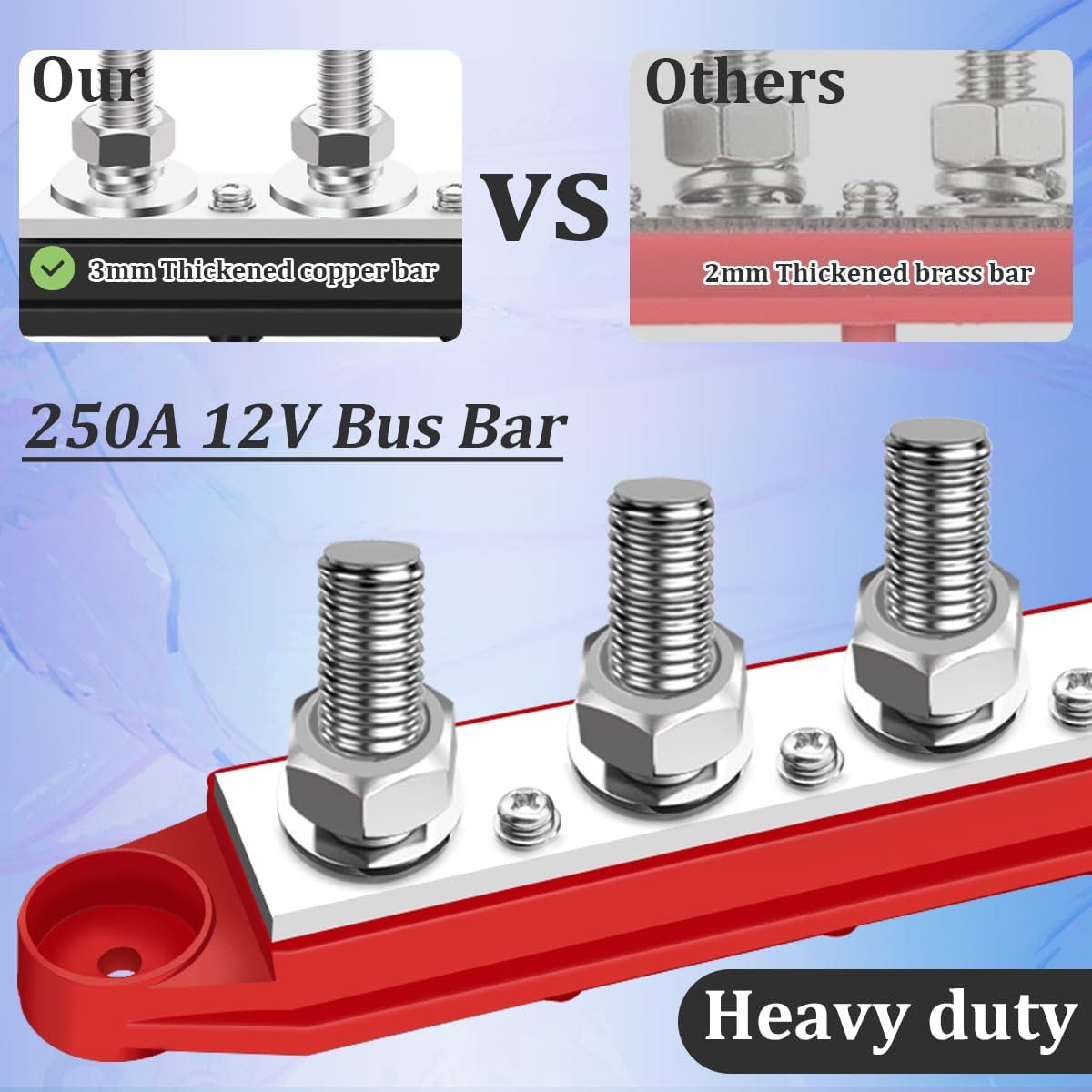 250A 12V Bus Bar Marine Power Distribution Block Sri Lanka | Ubuy
