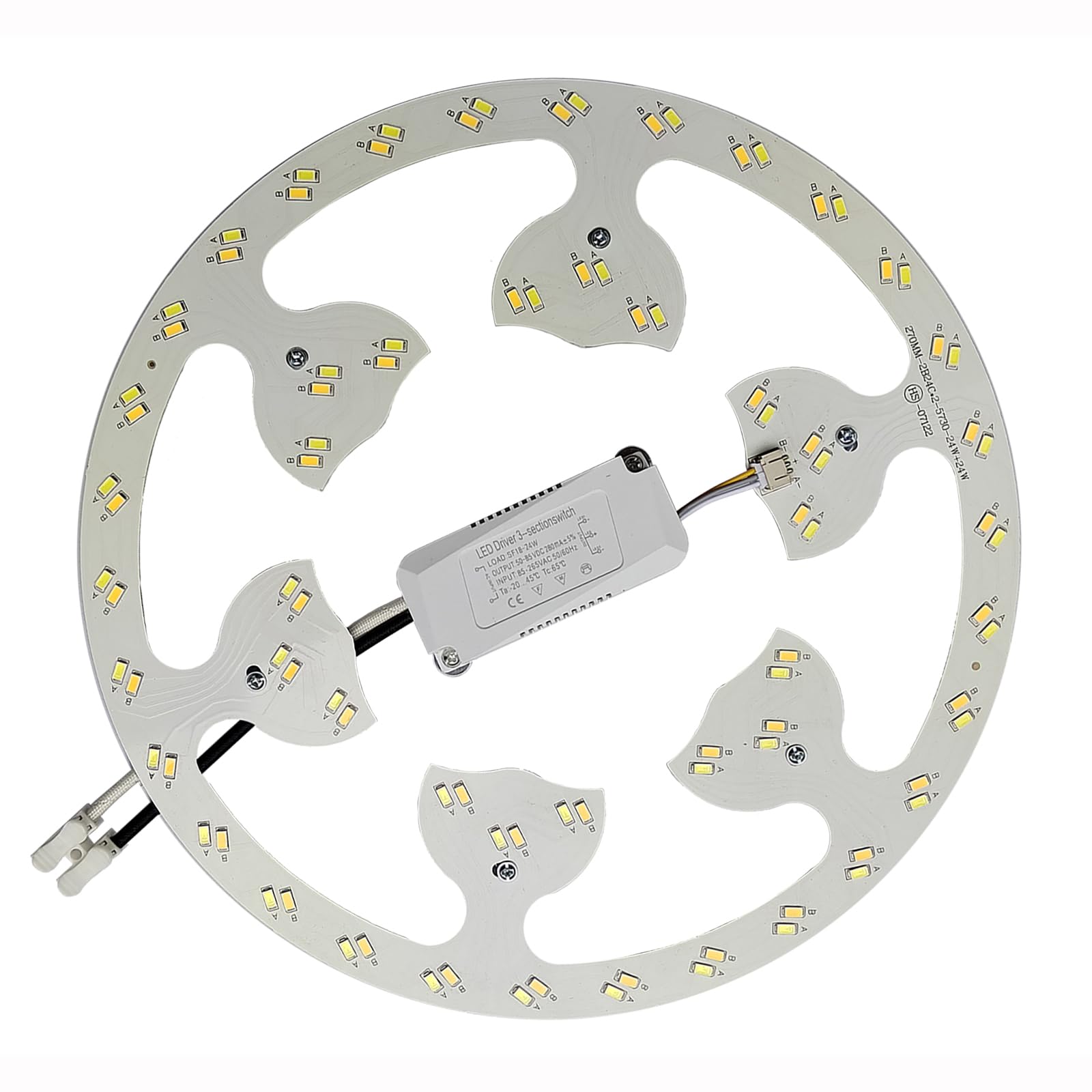 Zhairdalstar 24W LED Flush Mount Ceiling Fan Ring Light Kit Replacement ...