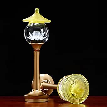 CFSHGLPSF 1 Pair Colored LED Lotus Lamp - Crystal Lotus Lamp Colorful ...