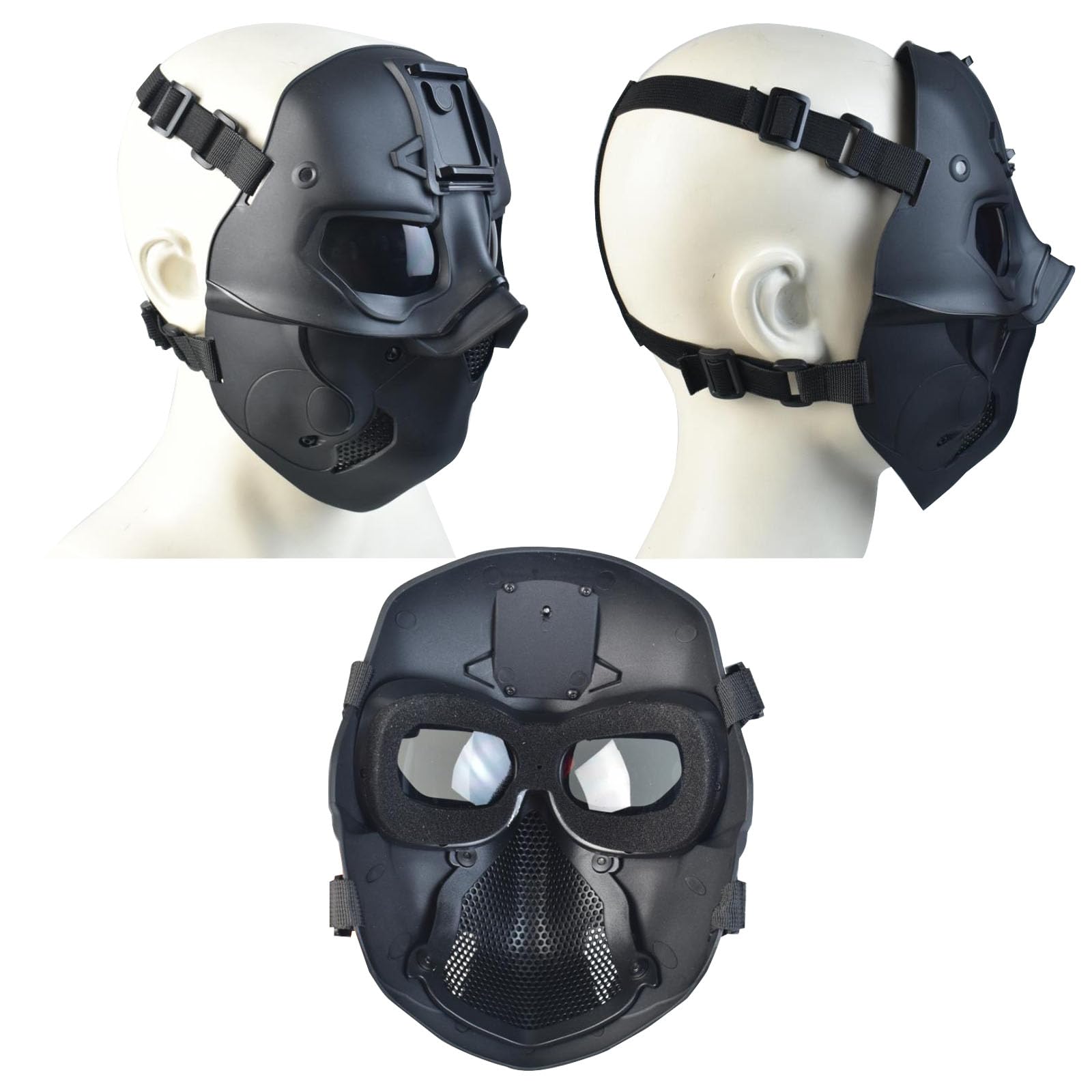 Snapklik.com : Heavy Duty Tactical Airsoft Mask Full Face Protective ...