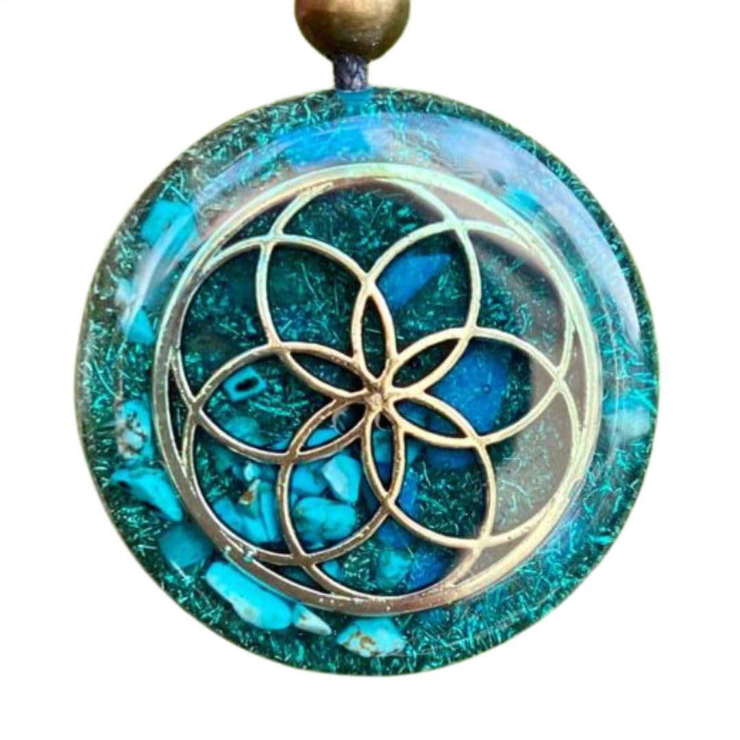 Amazon.com: Orgone Necklace by Seed of Life - Healing Crystals Stones ...
