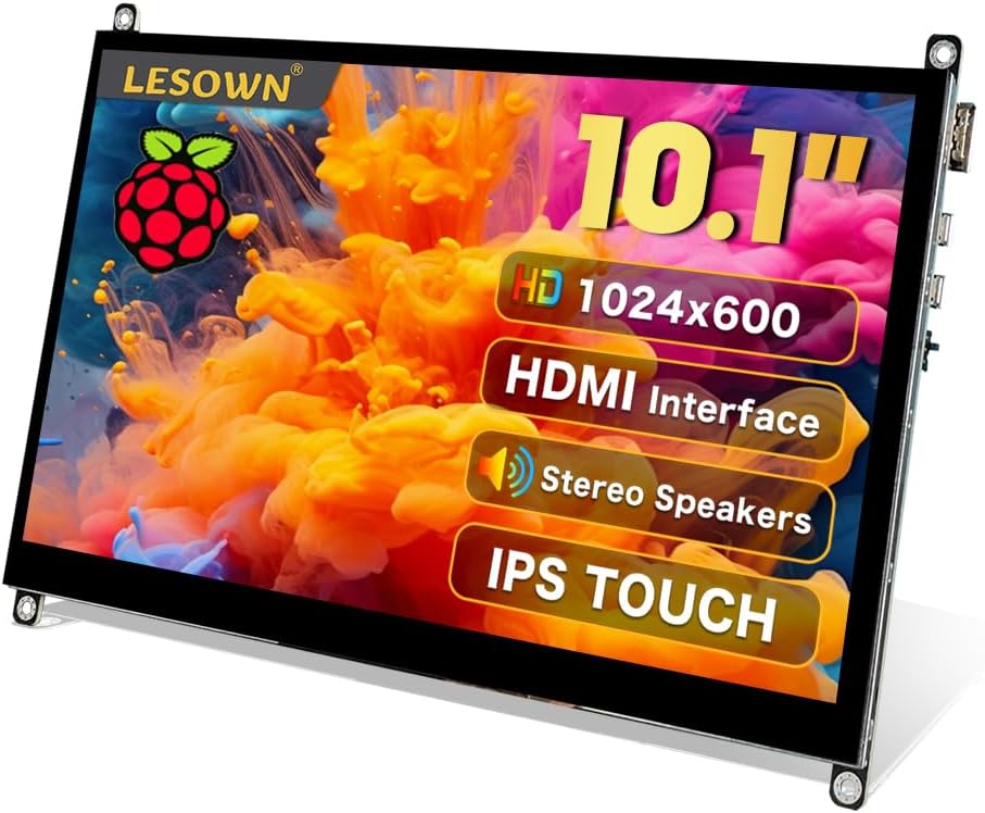 Amazon.com: LESOWN 10 inch Monitor HDMI Touchscreen 10.1 inch Small ...