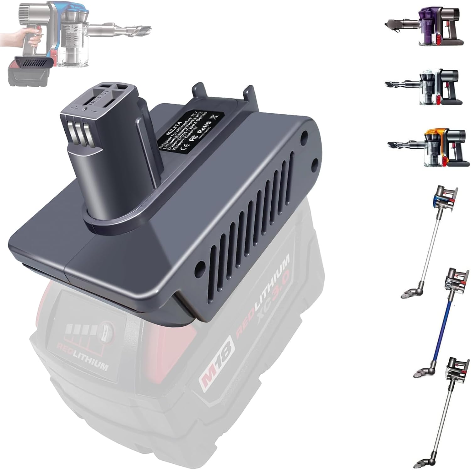 Amazon.com: URUN DC31 Adapter for Dyson DC31 Series Vacuum Cleaner ...