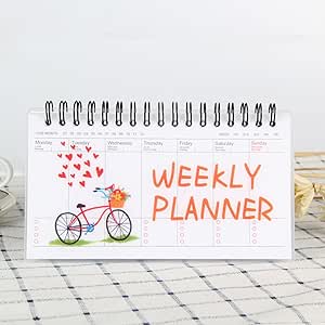 Amazon.com : 1 Pcs Weekly Daily Schedule Planner Notebook Coil Flip ...