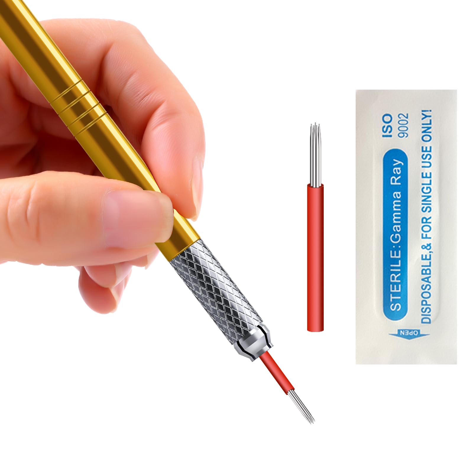 Amazon.com: 40Pcs Disposable Eyebrow Microblading Needles,Lip Tattooing ...