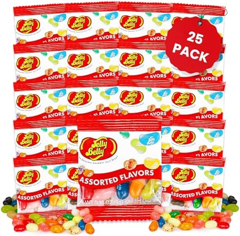 Amazon.com: Jelly Belly Jelly Beans Individual Packs 20 Pack - 0.35oz ...