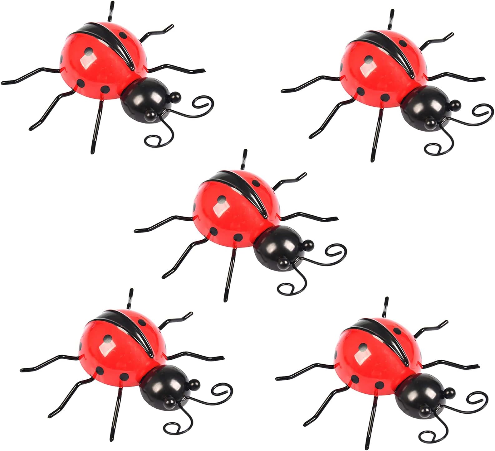 Amazon.com: Gerrii 18 Pcs Small Resin Ladybugs Garden Decor Stones ...