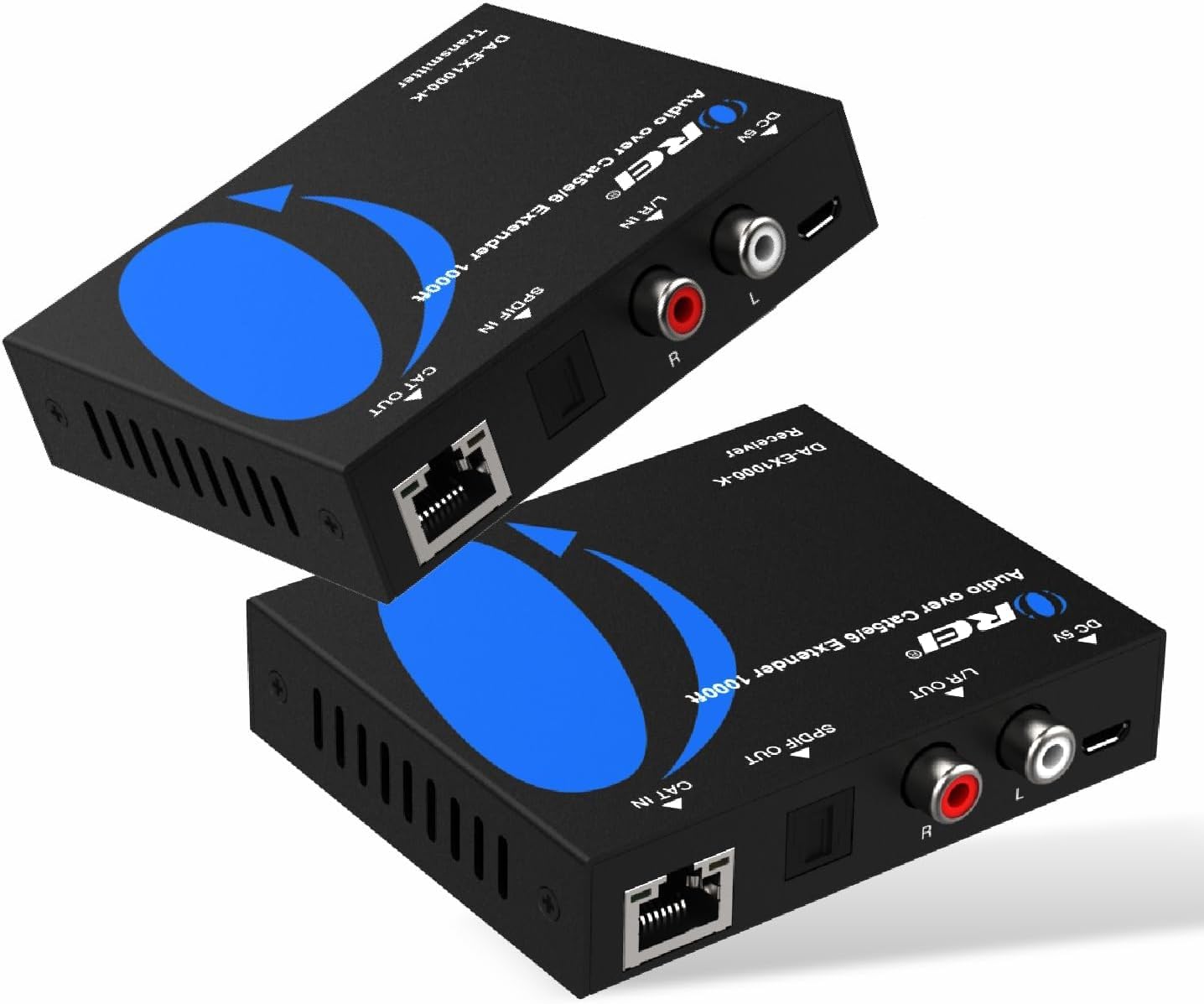Amazon.com: OREI Audio Over Cat5e/6 Extender Upto 900 Feet - Extend ...