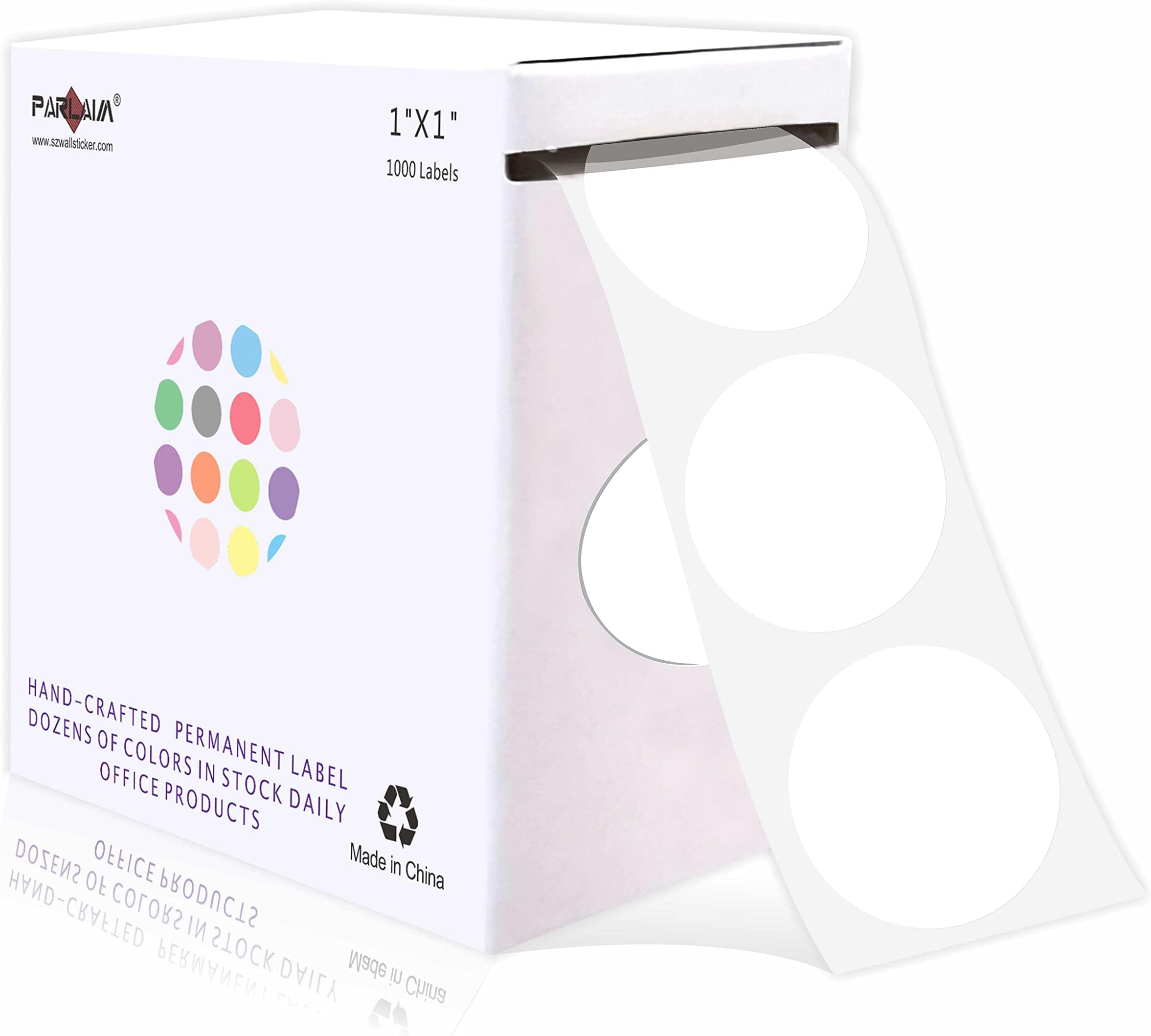 Amazon.com : Brown Craft Paper Stickers, Round, 1-Inch, 1000 Labels Per ...