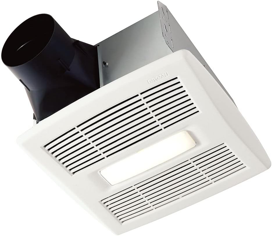 Broan-NuTone BHFLED110 PowerHeat Bathroom Exhaust Fan, Heater, and LED ...