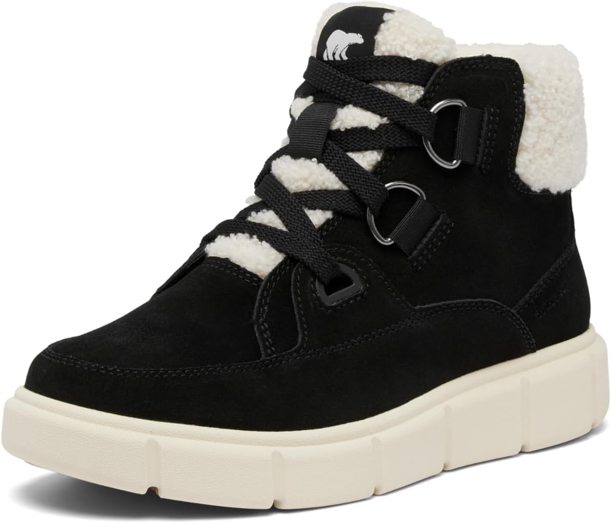 Amazon.com | SOREL Women's Explorer lll NW Lace Waterproof Boot - Black ...