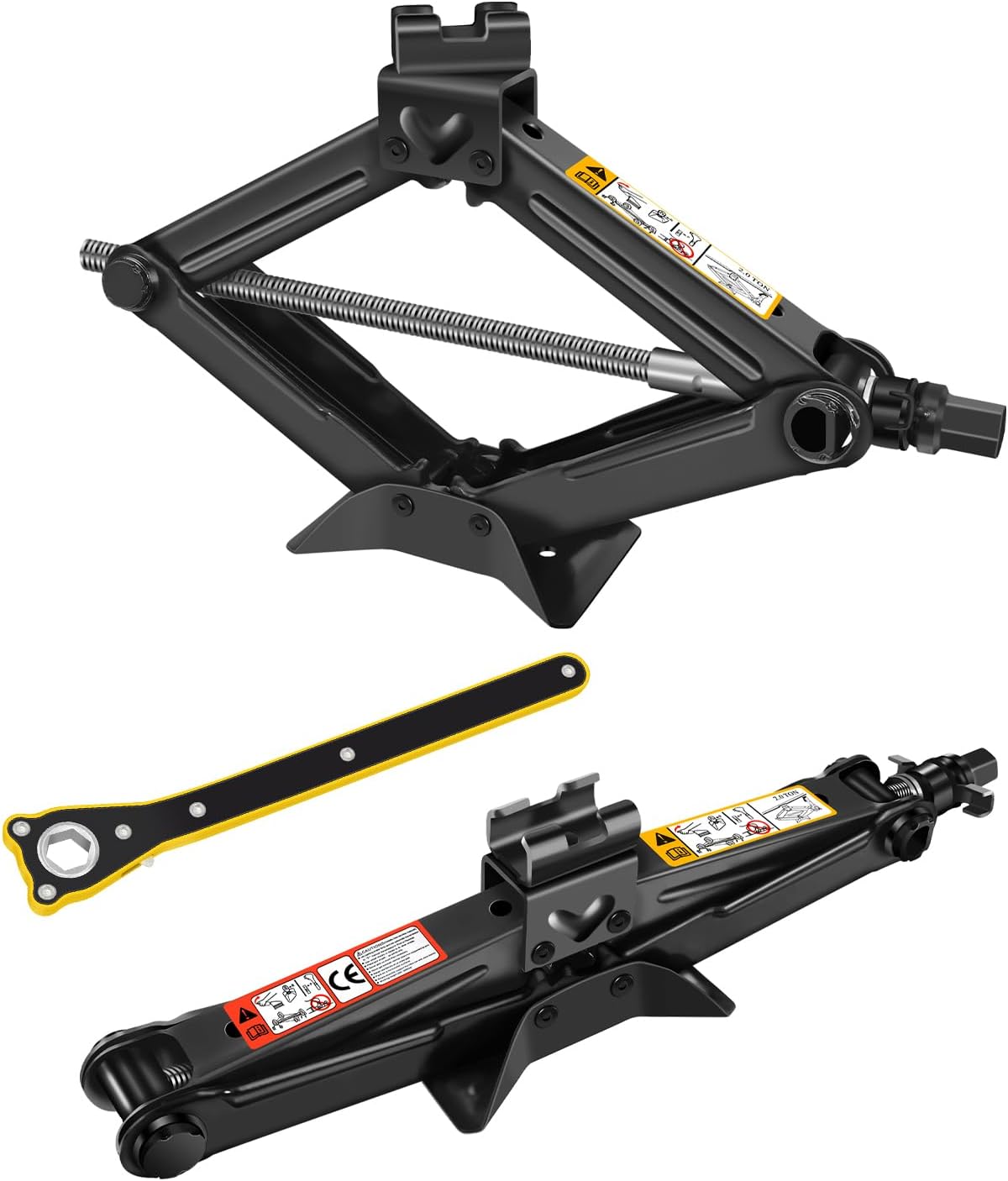 Scissor Jack, Compact Car Jack Kit 2 Ton/4409 LBS, 105 to 385mm Lifting ...