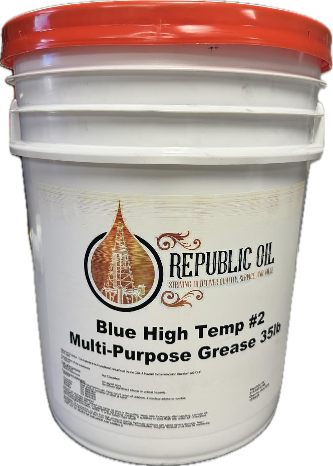 Amazon.com: Republic Oil Blue High Temp #2 EP2 Multi-Purpose Lithium ...