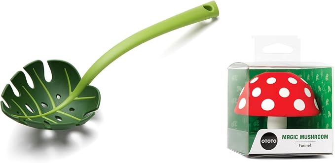 Amazon.com: OTOTO Jungle Spoon Monstera Nylon Ladle + Mushroom ...