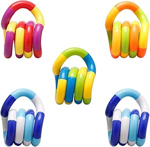 Vanyibro 5 PCS Tangle Fidget Toy,Twisty Fidget Toy for Stress Relief ...
