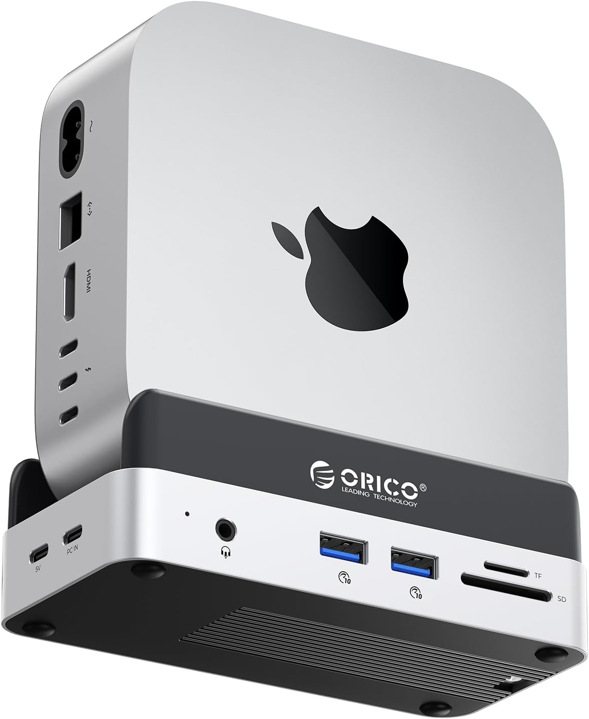 ORICO MiniDock Mac Mini M4 Docking Station & Stand Mit NVMe SSD Case ...