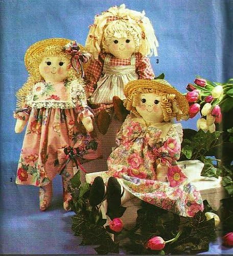 Amazon.com: Simplicity 7420 Sewing Pattern 24" Rag Doll and Clothes ...