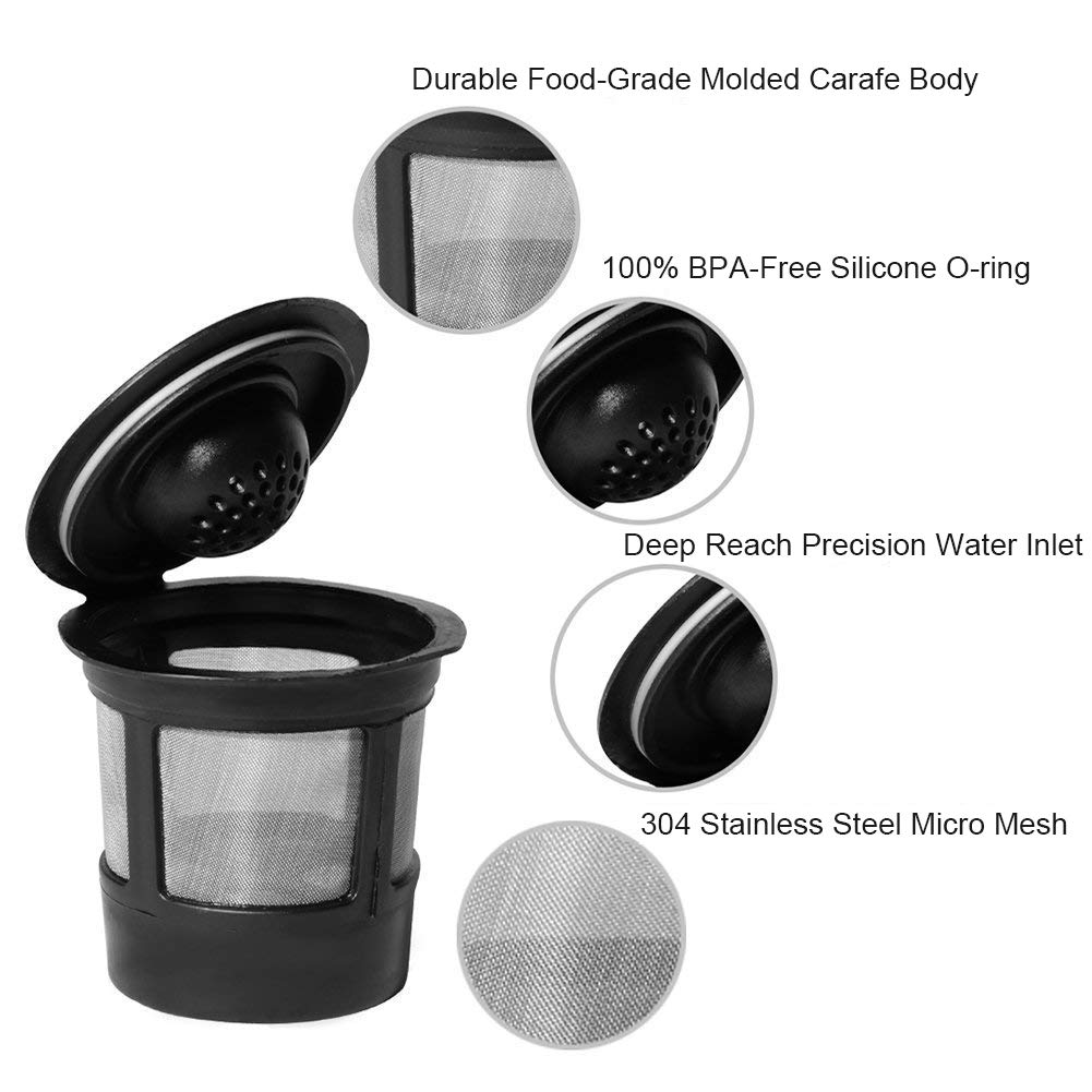 Permanent Reusable Coffee Pod Filter with Stainless Mesh Compatible ...